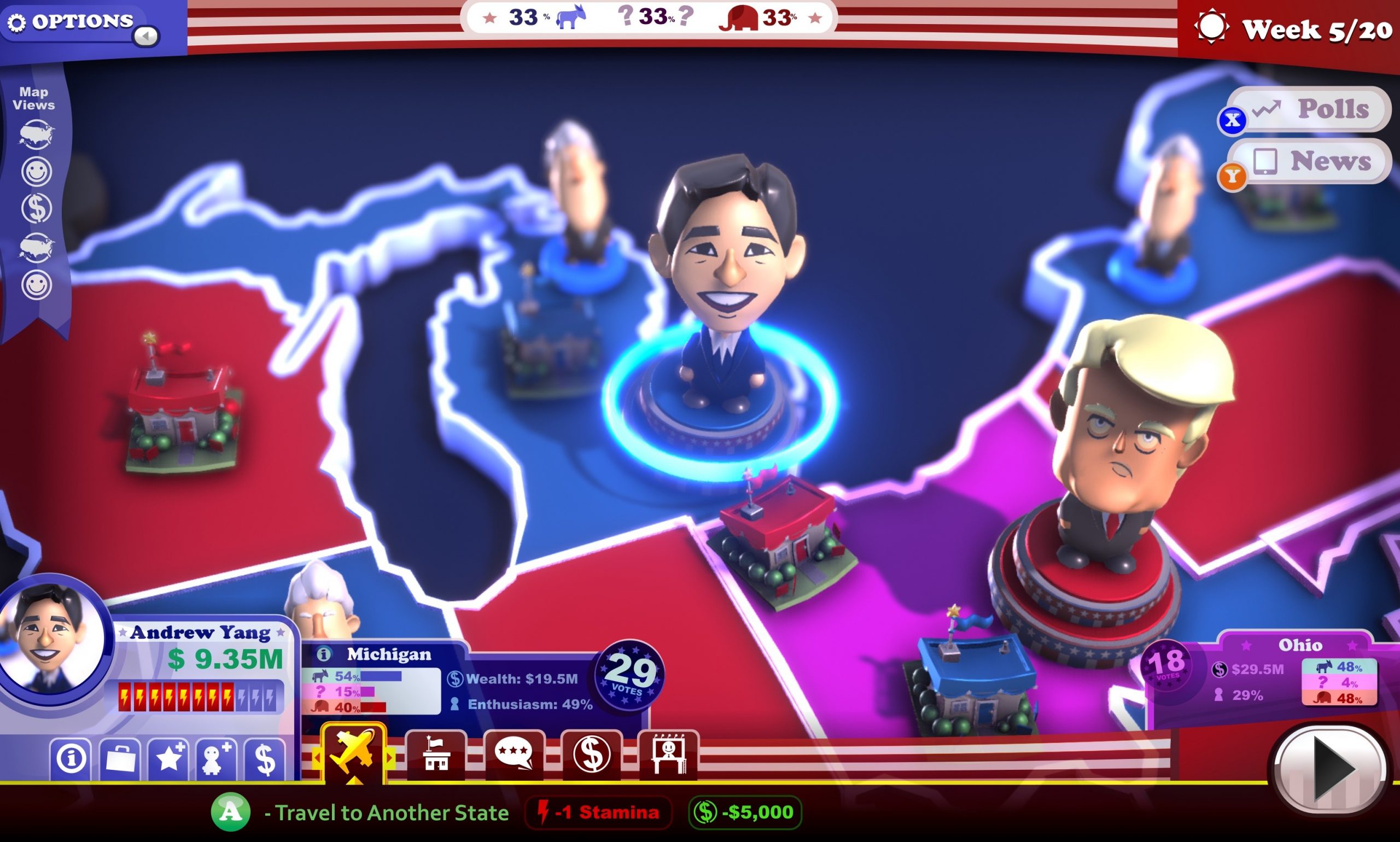 Election Update: The Political Machine 2020 - The Indie Game Website